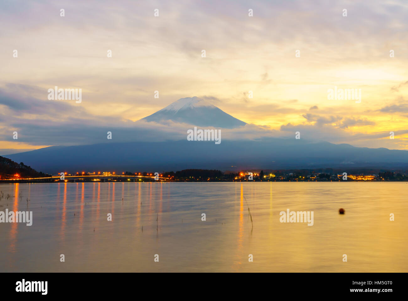 Mount Fuji sunset, Japan Stock Photo - Alamy