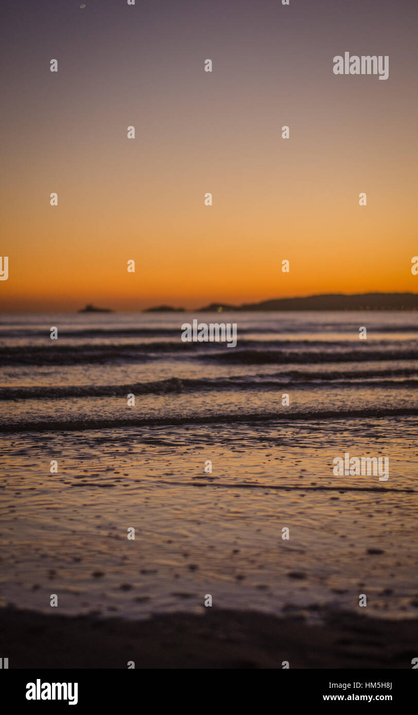 Swansea Sunset Landscape Stock Photo - Alamy