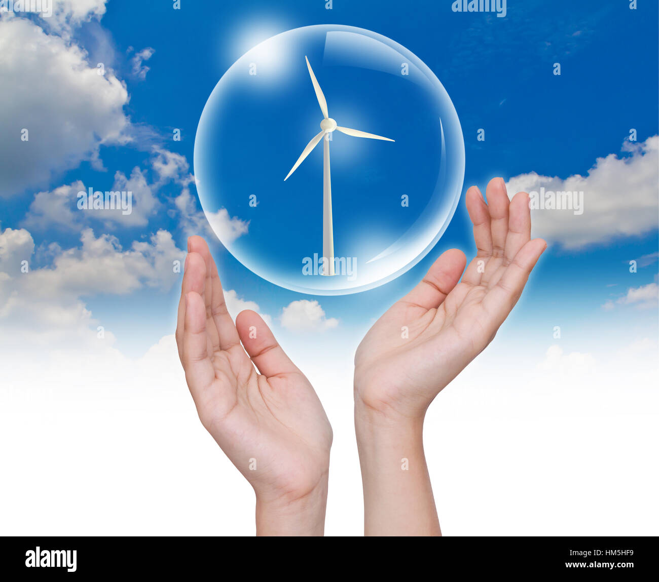 Hand wind power source hi-res stock photography and images - Alamy