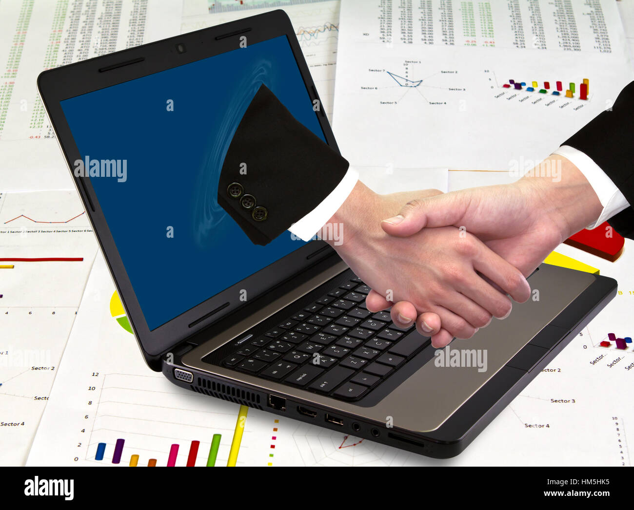 Computer keyboard handshake button hi-res stock photography and images ...