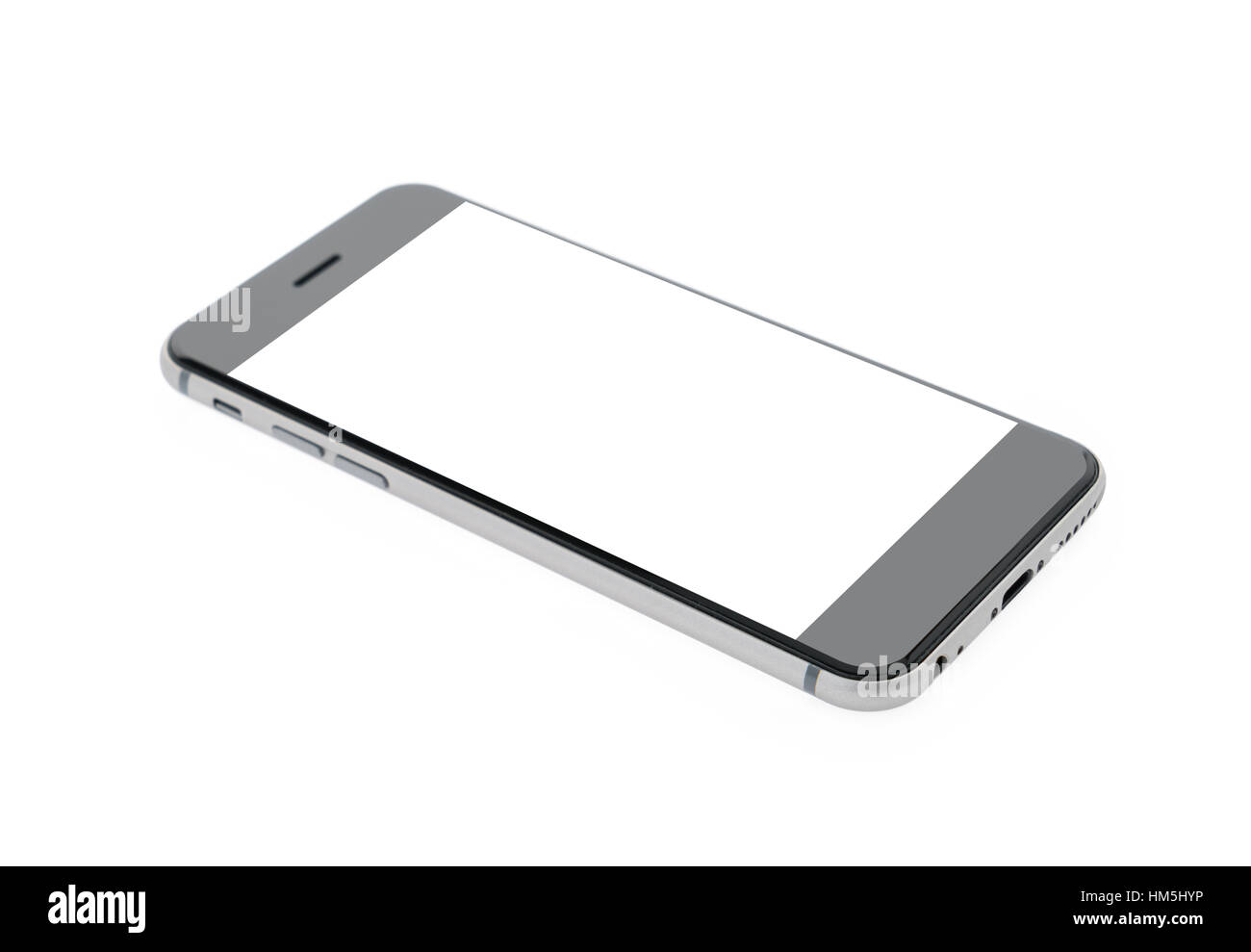 Mobile phone on white background Stock Photo - Alamy