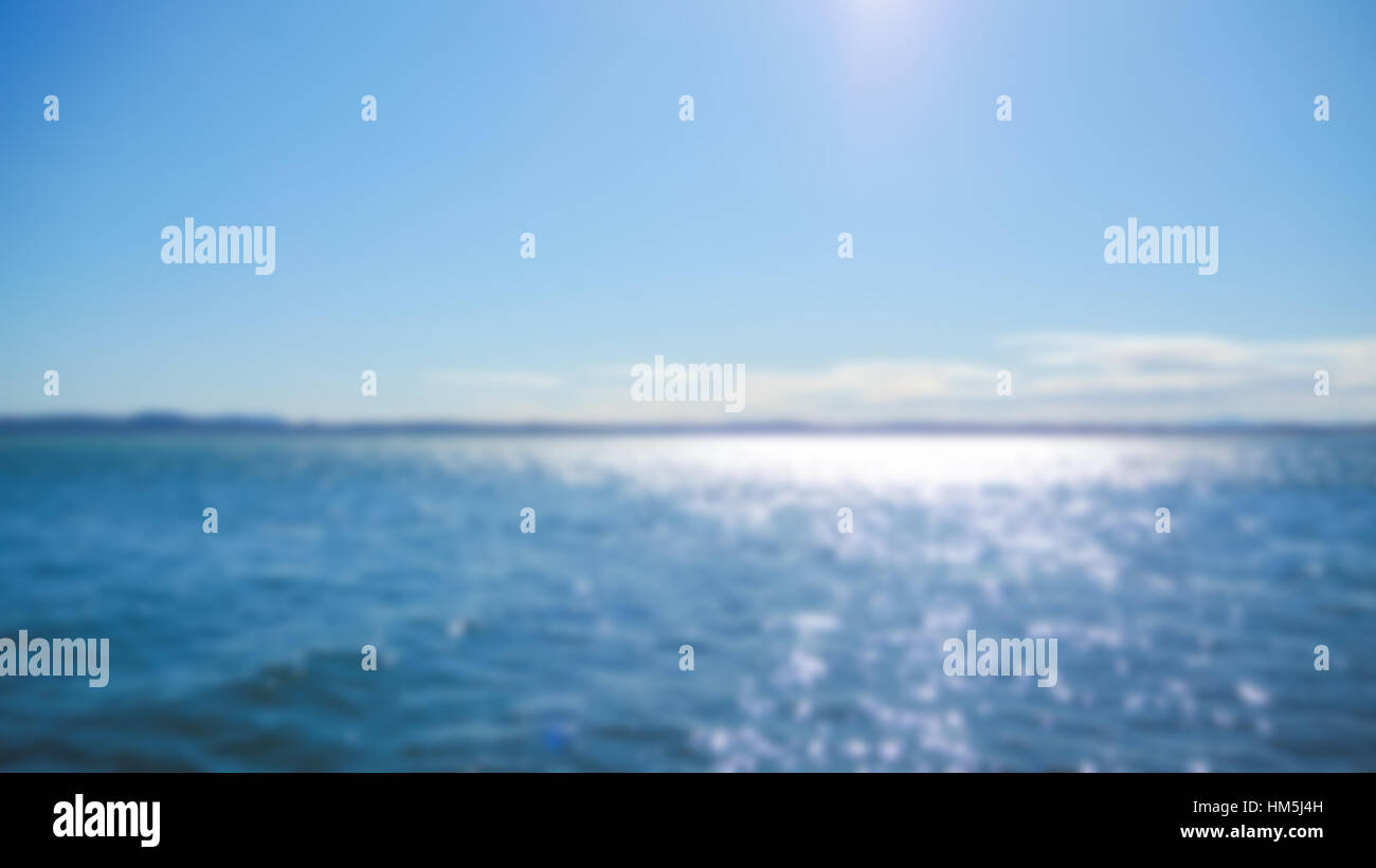 Abstract blur sea background Stock Photo - Alamy