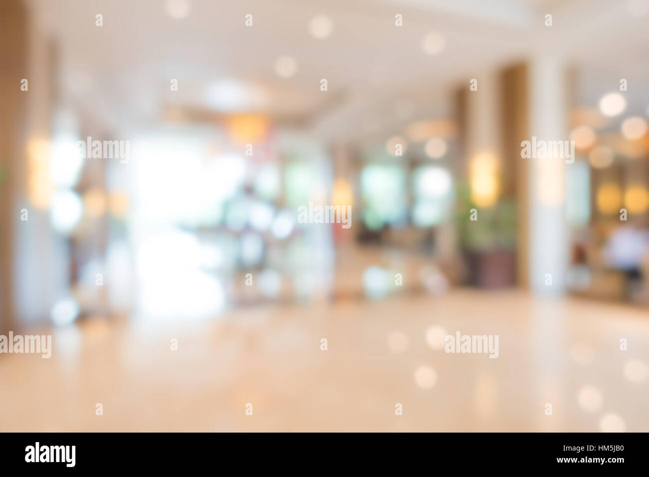 Abstract blur interior hotel lobby background Stock Photo - Alamy