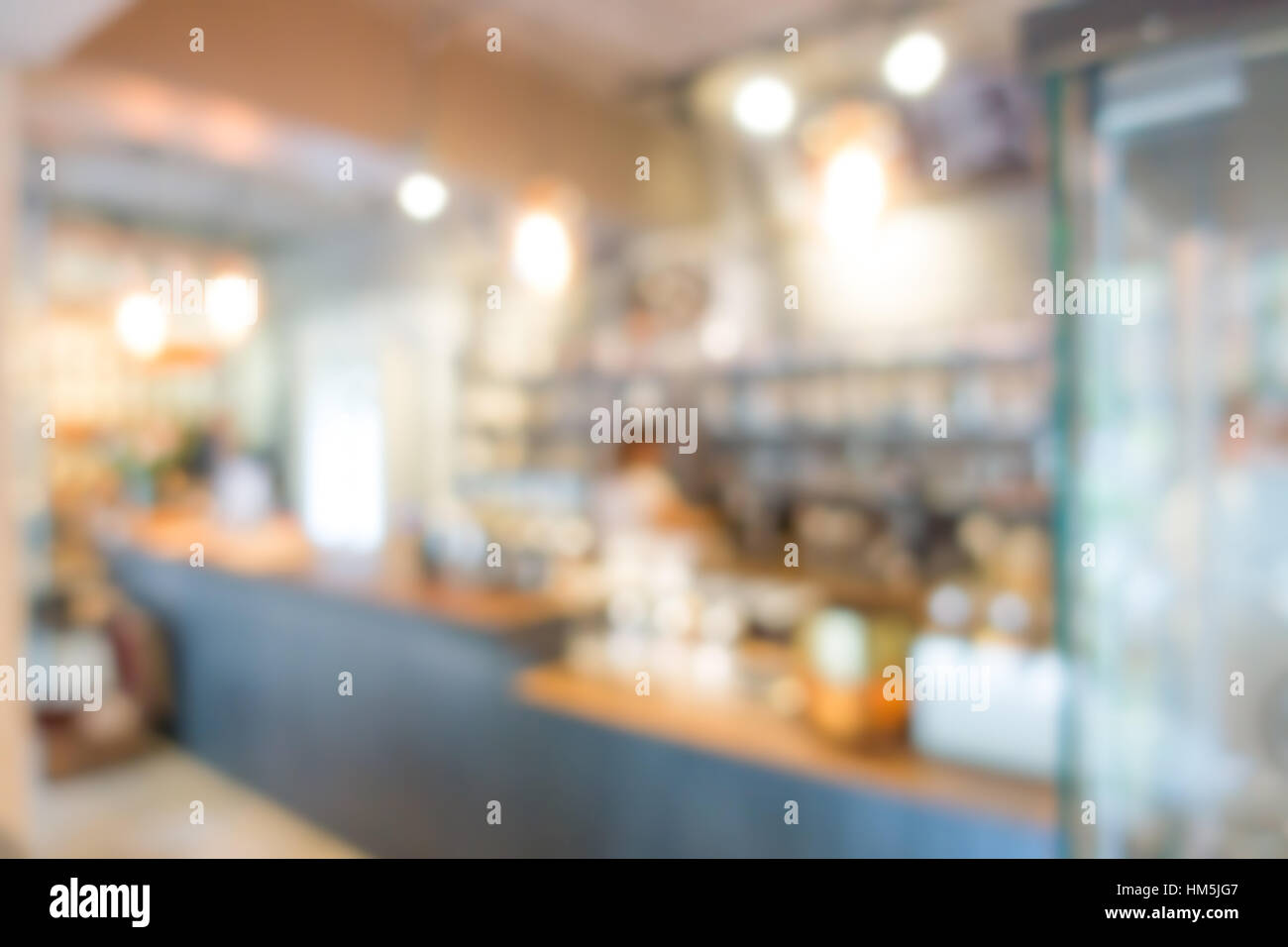 Coffee shop blur background Stock Photo - Alamy