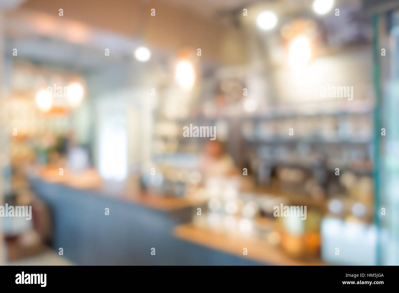 Coffee shop blur background Stock Photo - Alamy