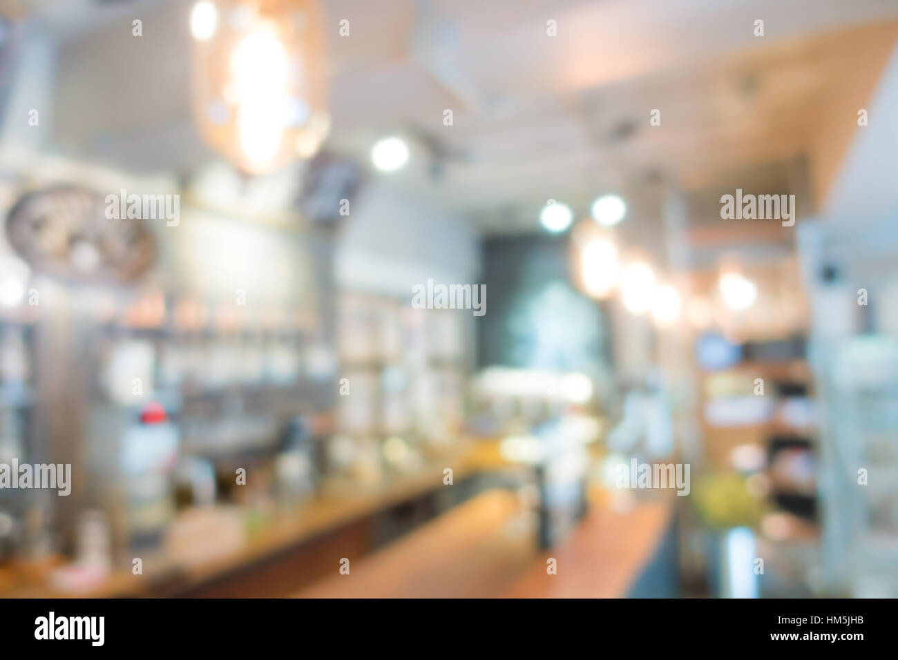 Coffee shop blur background Stock Photo - Alamy