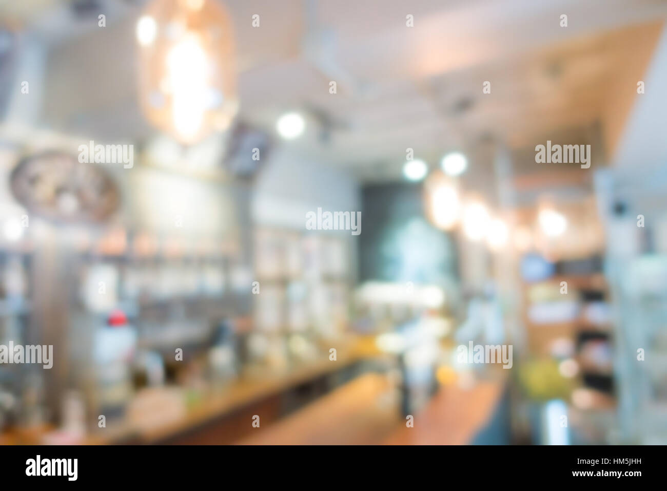 Coffee shop blur background Stock Photo - Alamy
