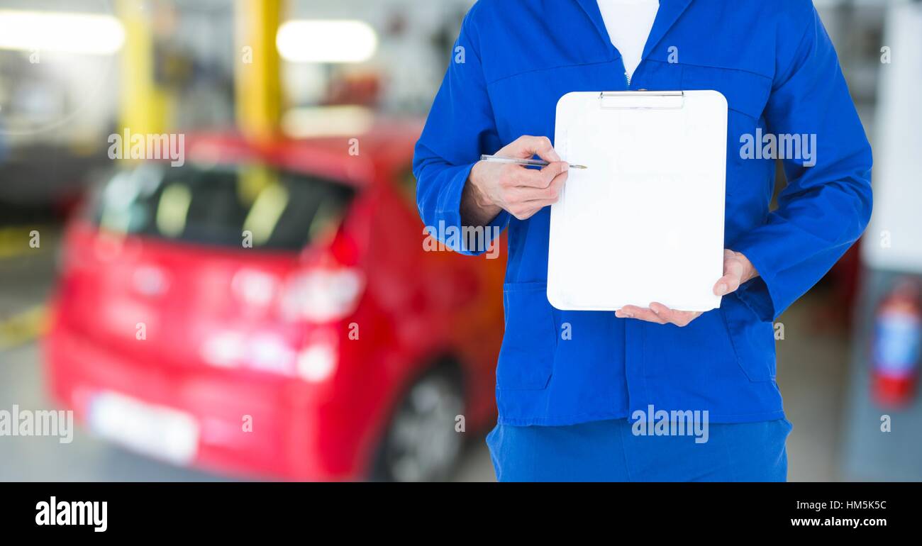 Mechanic clipboard pen standing hi-res stock photography and images - Alamy