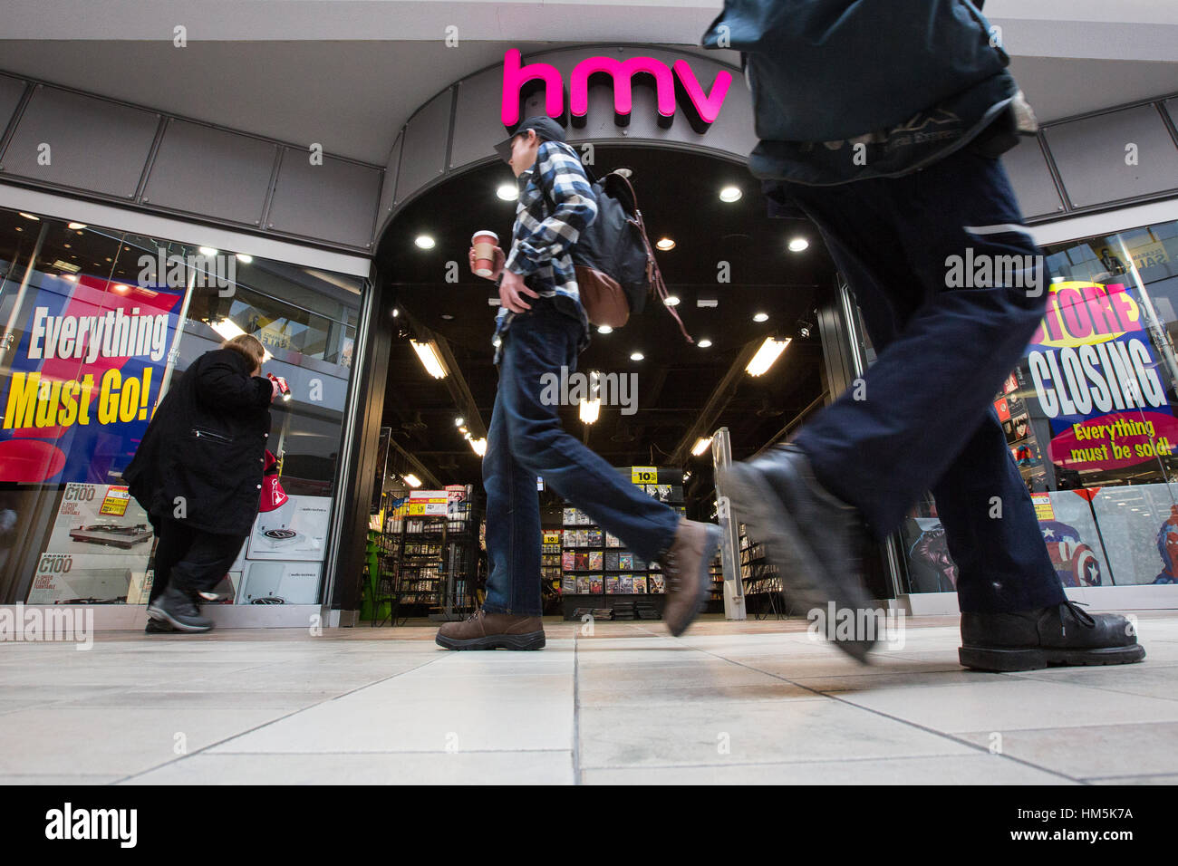 HMV music store in the Cataraqui Town Centre in Kingston, Ont., on Jan ...