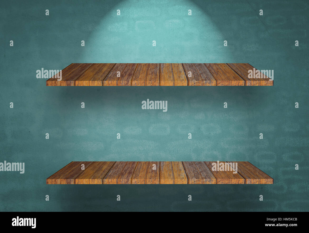 Empty bookshelf on the wall Stock Photo - Alamy