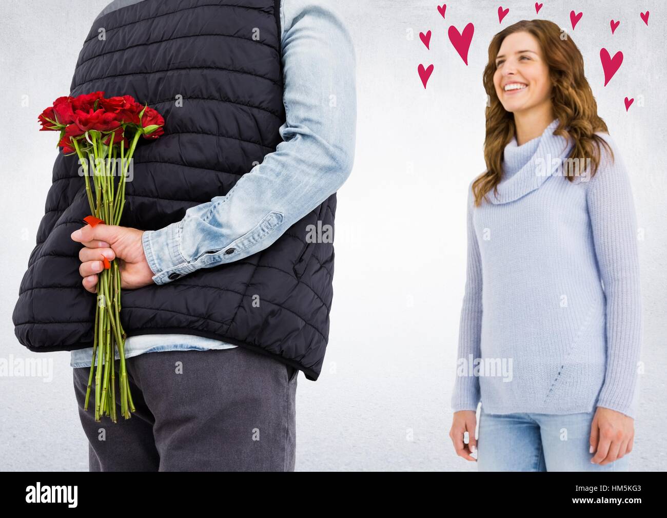 Attractive black man hiding behind hi-res stock photography and images ...