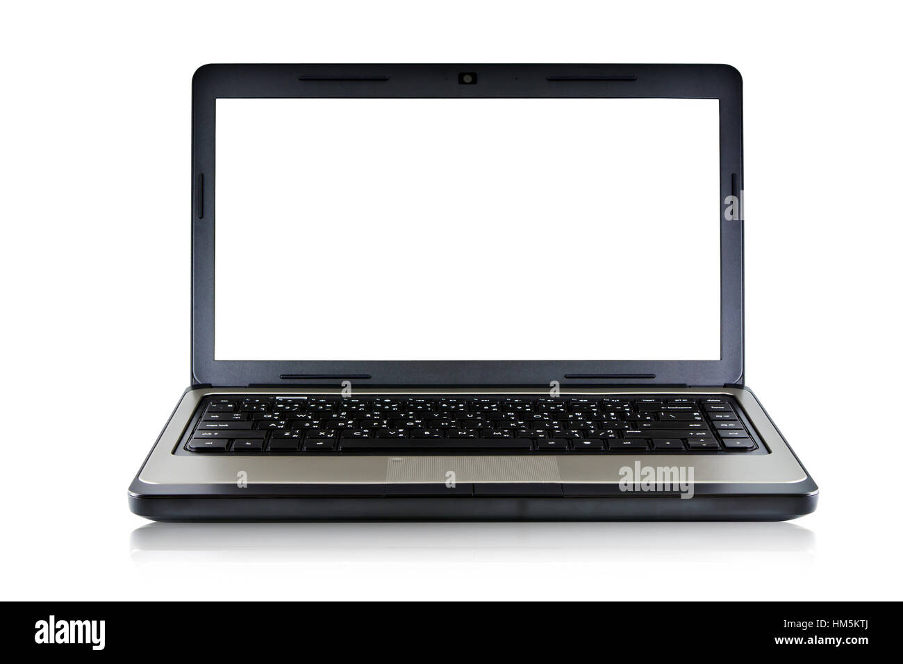 Laptop Isolated on white background Stock Photo - Alamy