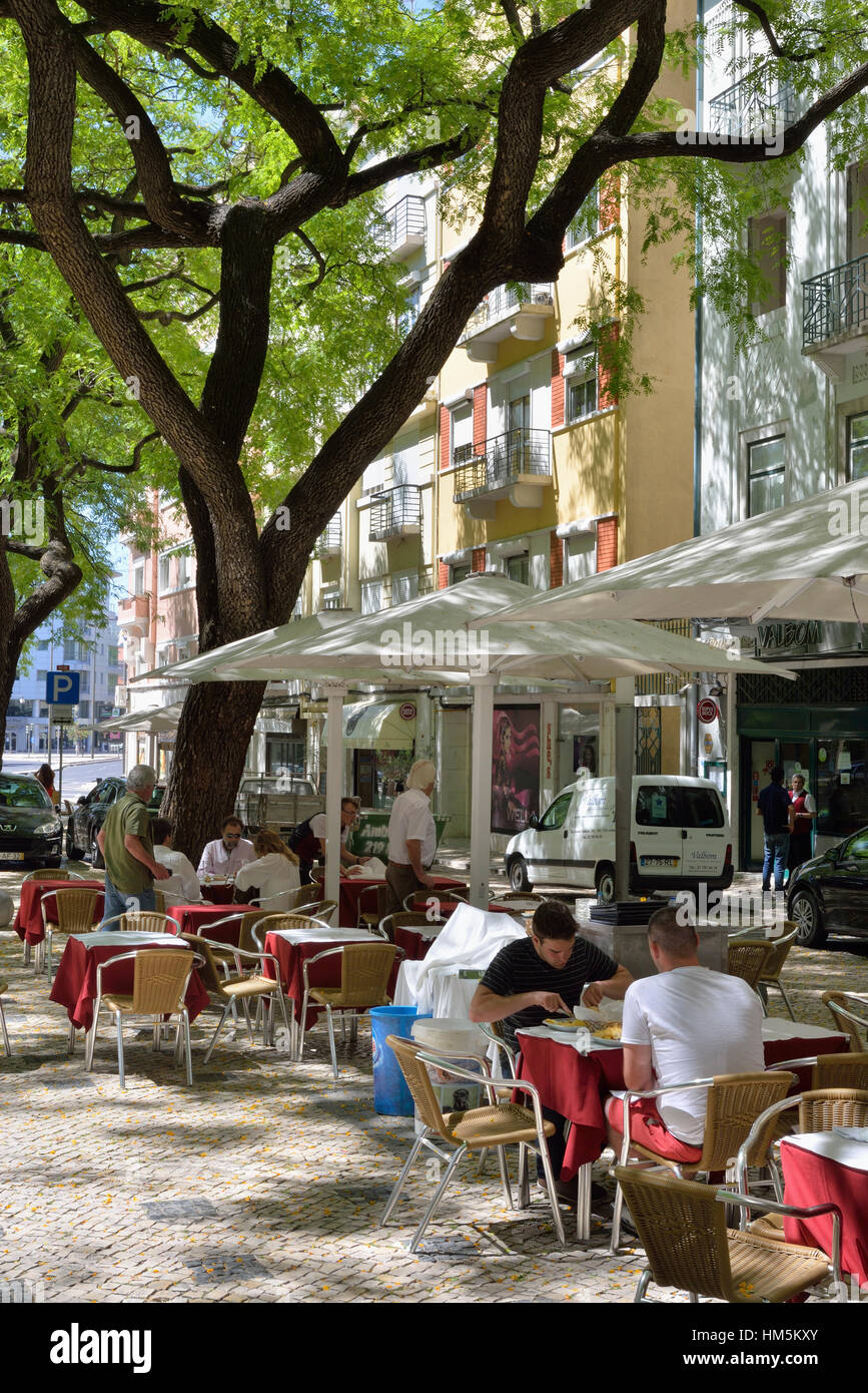 Av Conde de Valbom Lisbon Portugal Stock Photo - Alamy
