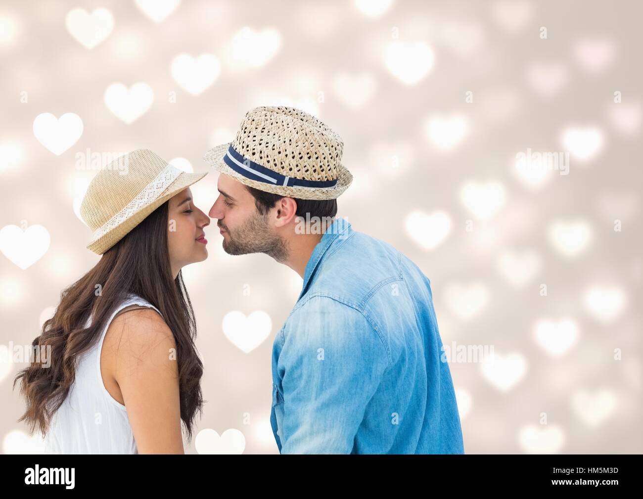 Romantic couple kissing hi-res stock photography and images - Alamy