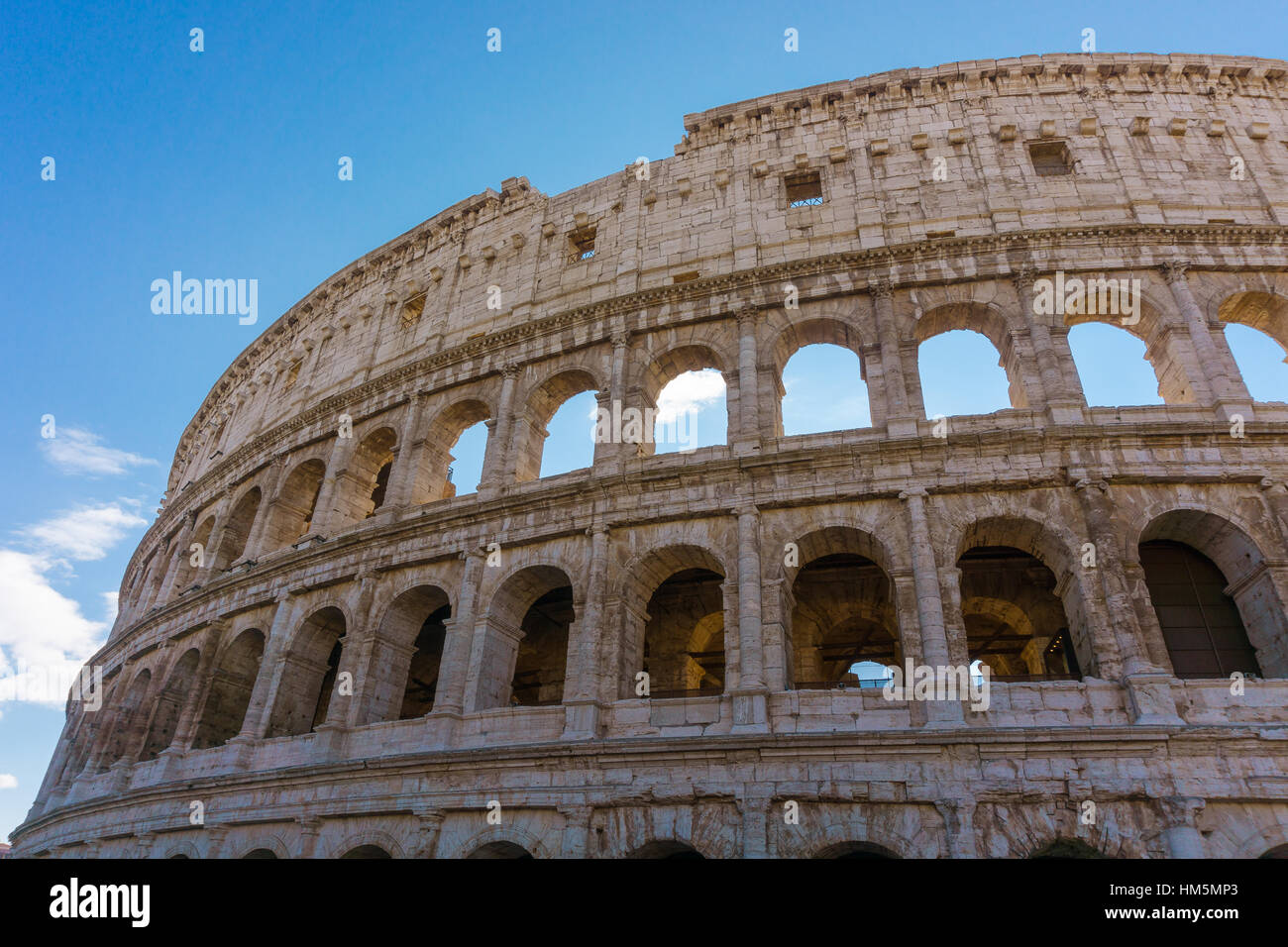 Exterior view of the colosseum in Rome Italy Stock Photo - Alamy