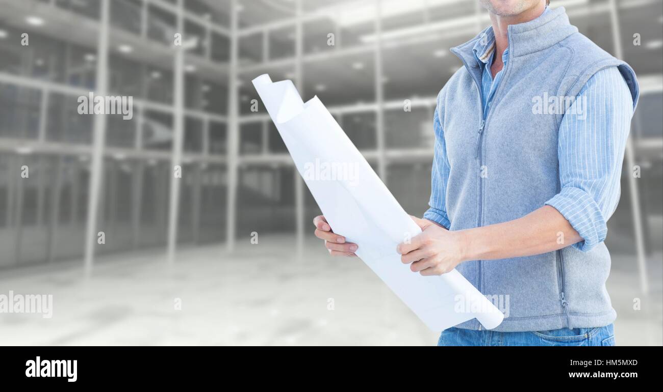 Mid section of construction engineer hi-res stock photography and ...
