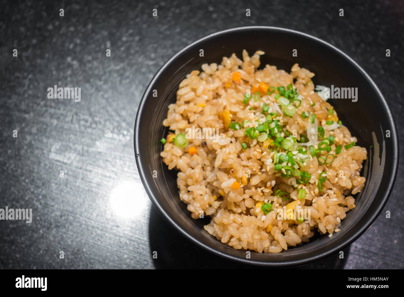 Japanese style fire rice Stock Photo - Alamy