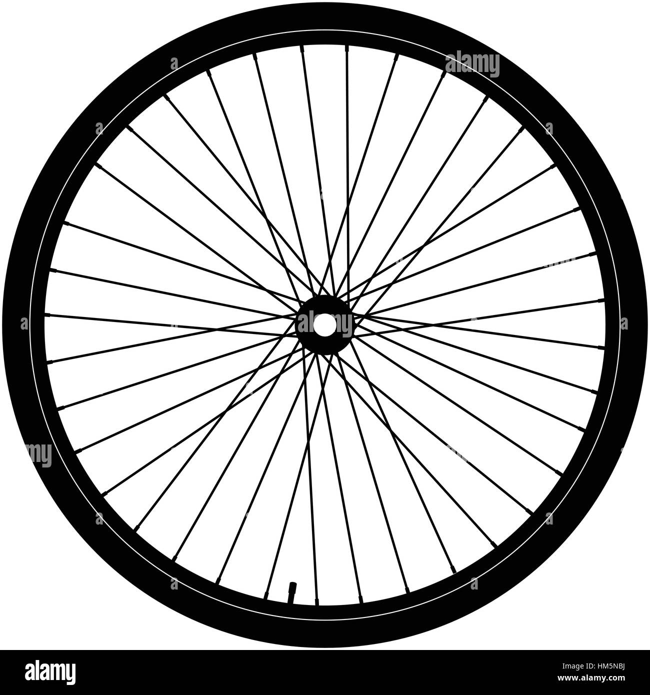 Bicycle wheel, vector eps 10 Stock Vector Image & Art - Alamy