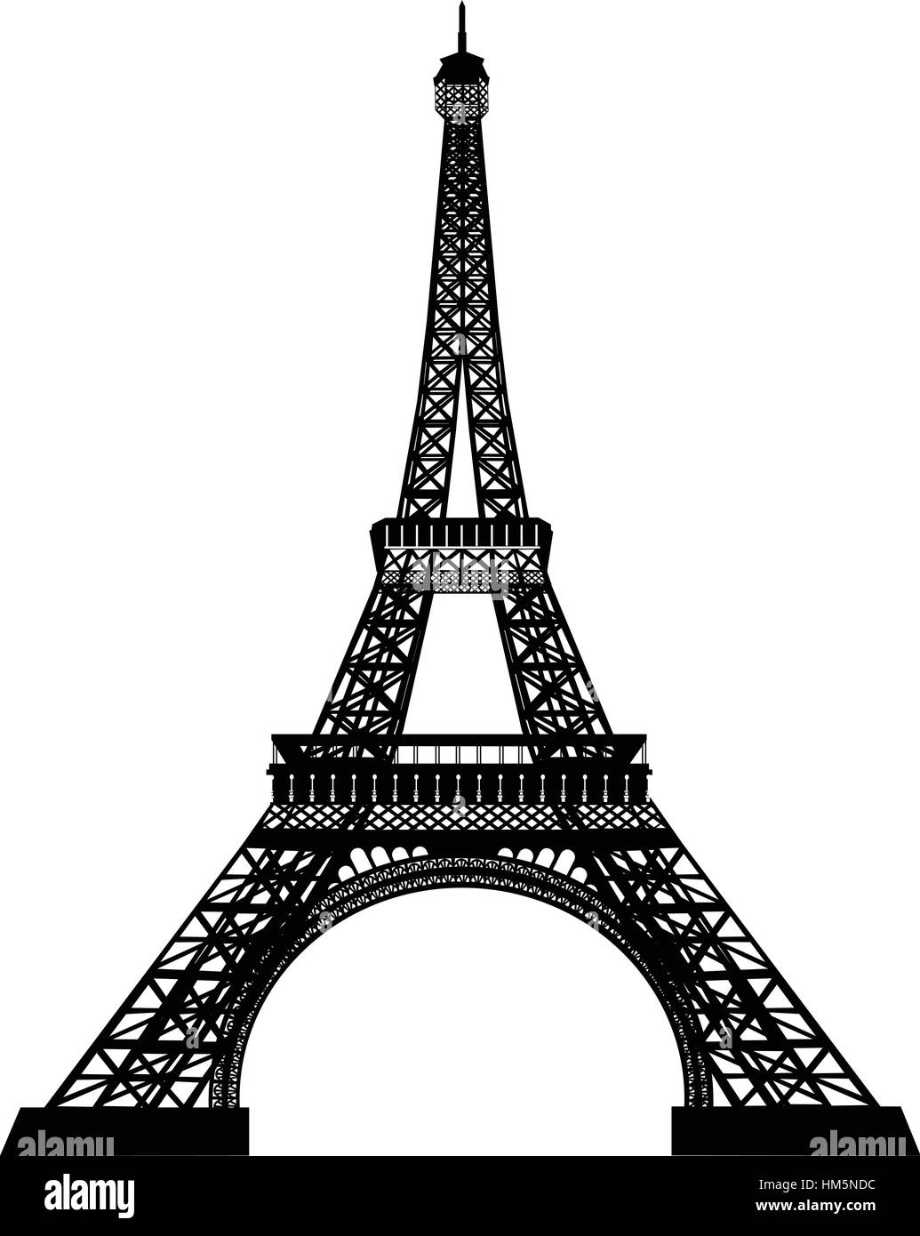 Eiffel tower vector illustration eps 10 Stock Vector Image & Art - Alamy