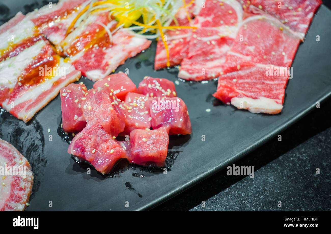 Raw fresh beef Stock Photo - Alamy