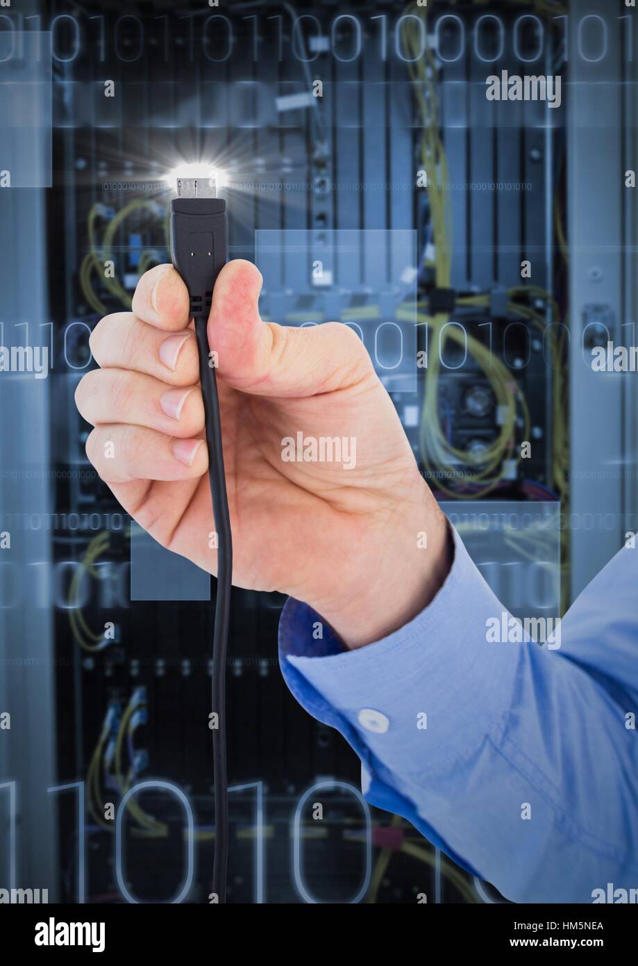 Man hand cable flare hi-res stock photography and images - Alamy