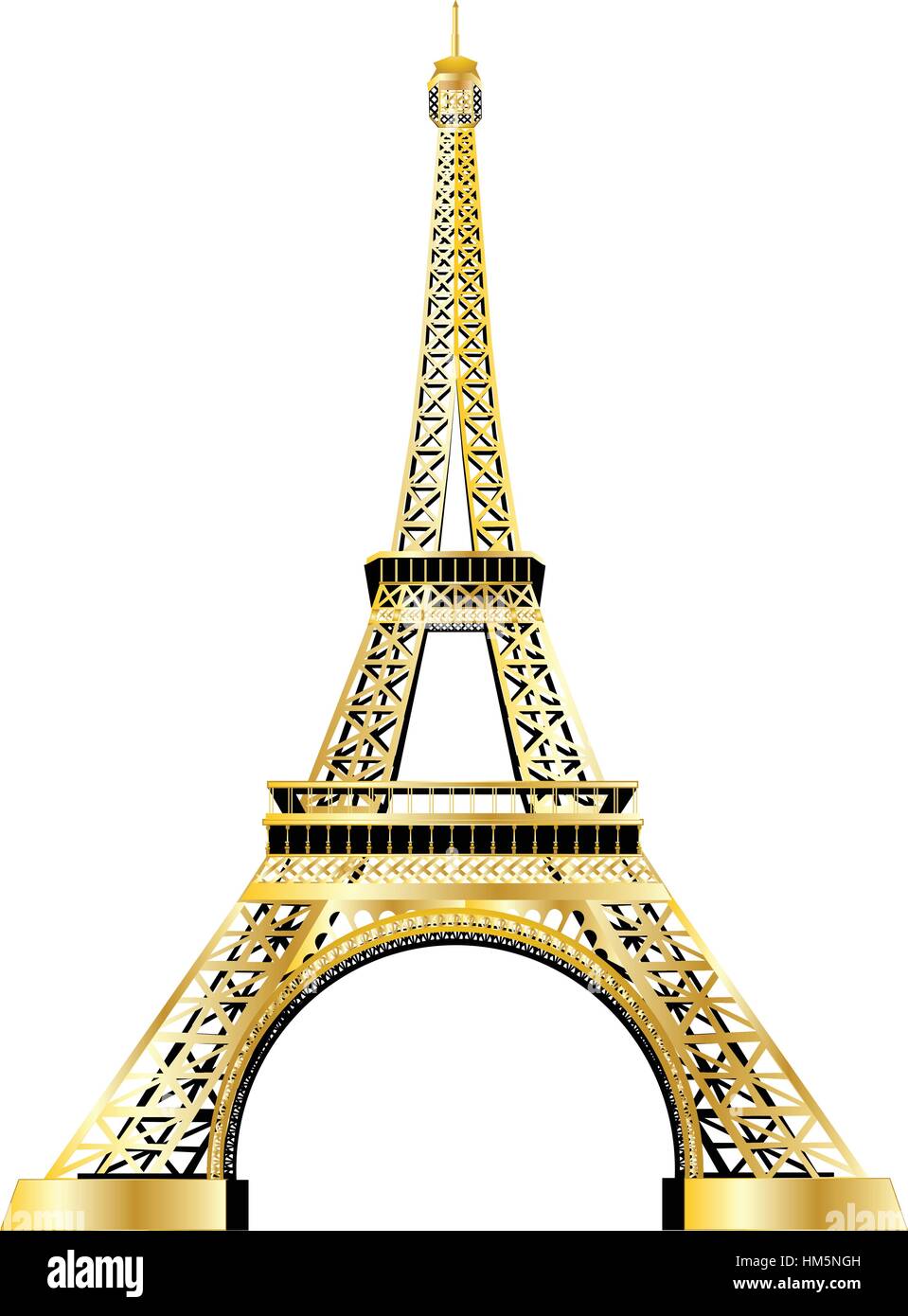Eiffel tower vector illustration eps 10 Stock Vector Image & Art - Alamy