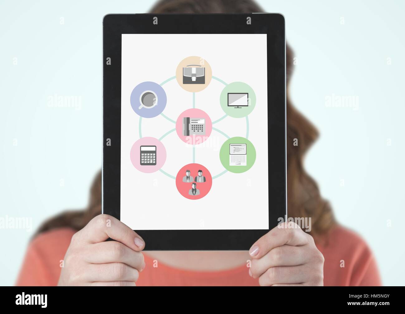 Animated female face outline hi-res stock photography and images - Alamy