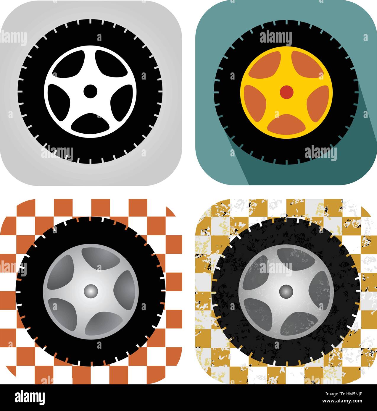 Wheel Icon Graphic vector eps 10 Stock Vector Image & Art - Alamy