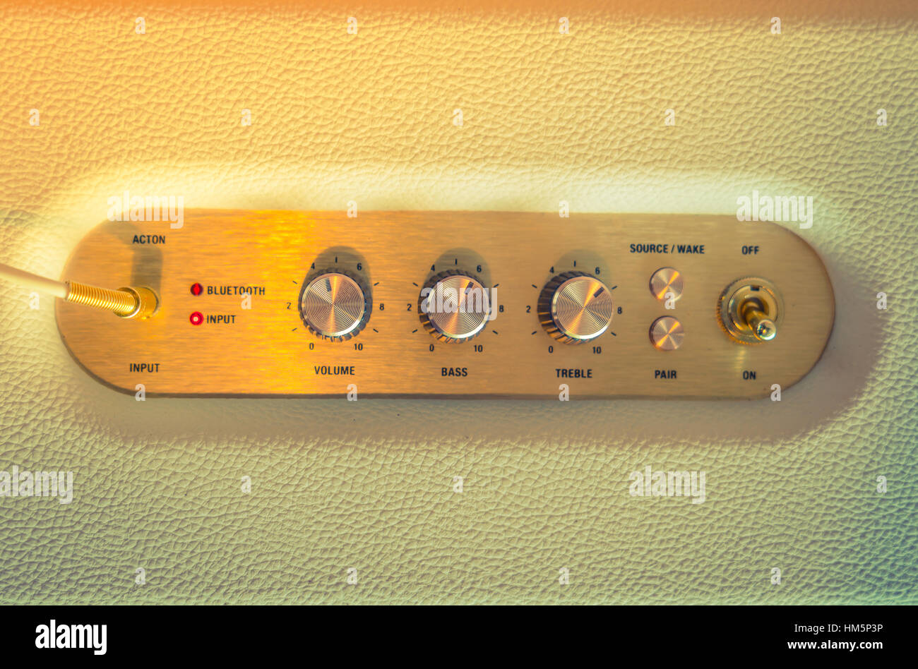 Volume control knob of hi-fi amplifier ( Filtered image processed ...