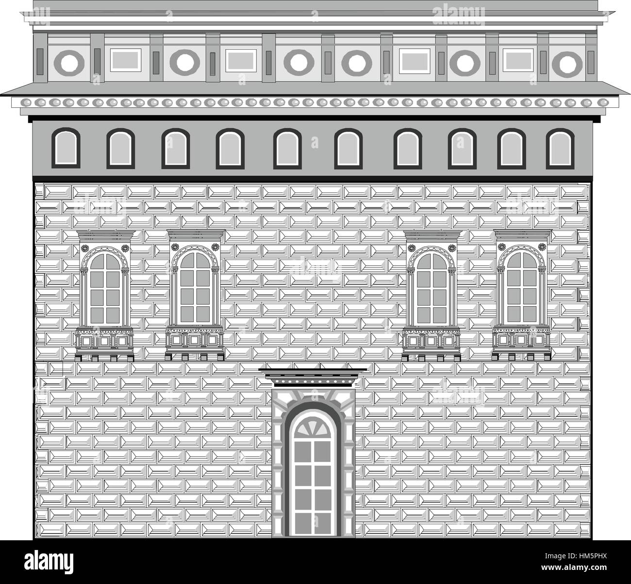Renaissance style in architecture vector eps 10 Stock Vector Image ...