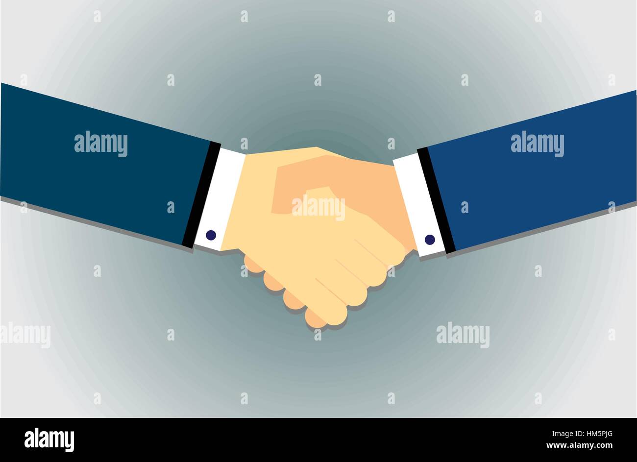 Handshake in flat style vector eps 10 Stock Vector Image & Art - Alamy