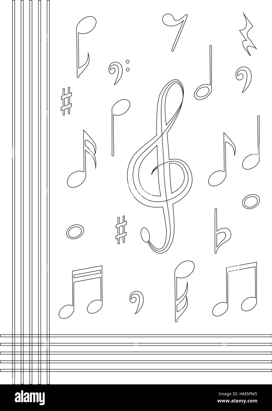 music note background vector eps 10 Stock Vector Image & Art - Alamy
