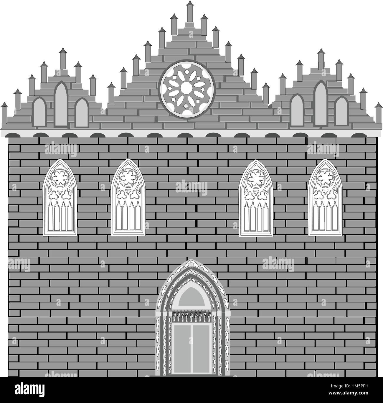 Gothic style architecture vector eps 10 Stock Vector Image & Art - Alamy