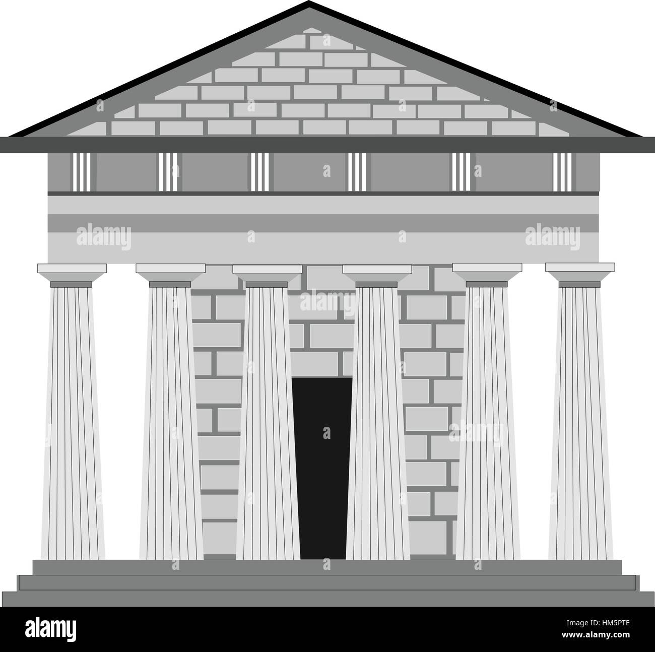 Old stone bank Stock Vector Images - Alamy