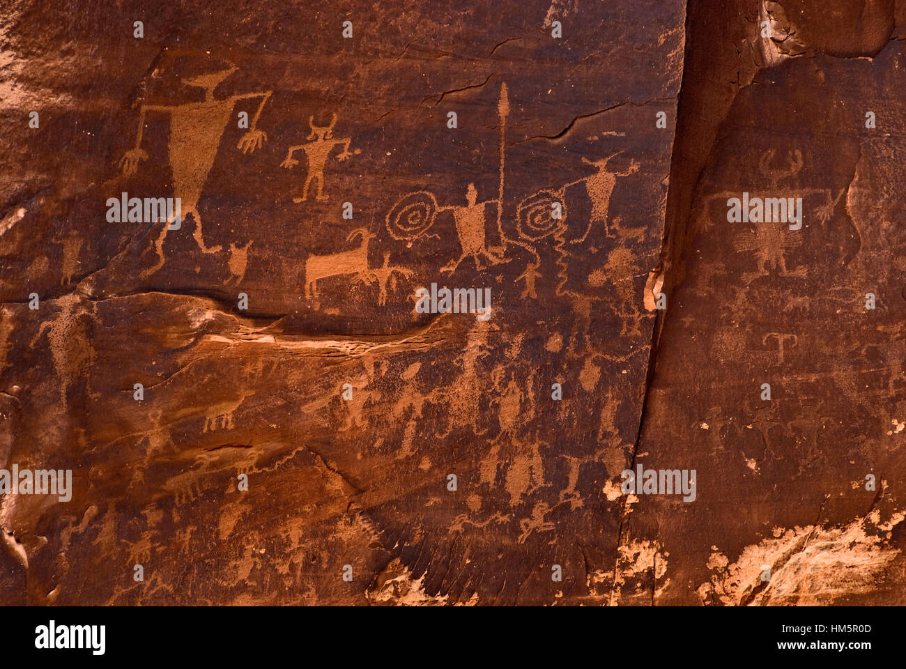 Potash Road Petroglyphs near Moab, Utah, USA Stock Photo - Alamy