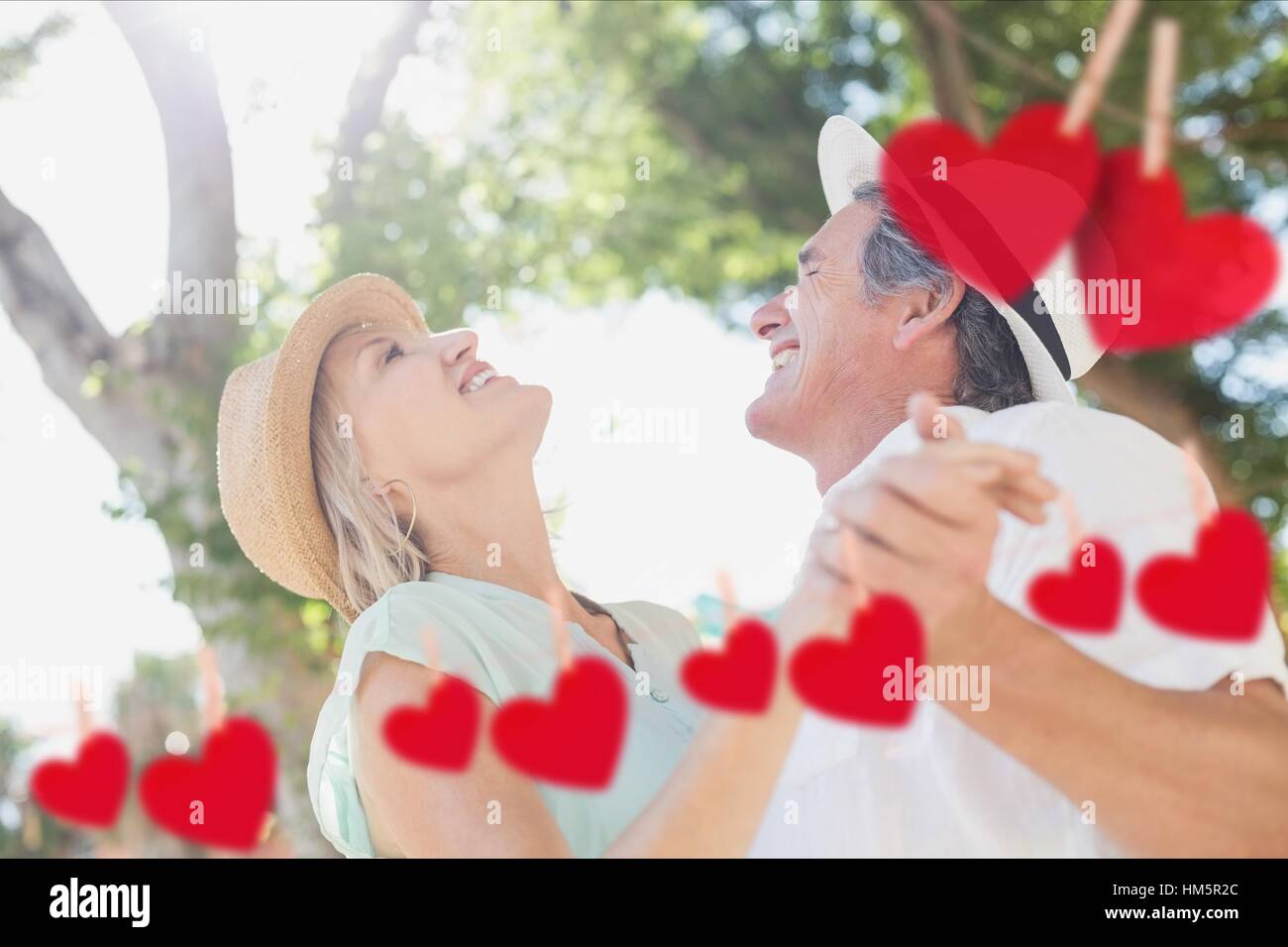 Happy couple dancing Stock Photo - Alamy