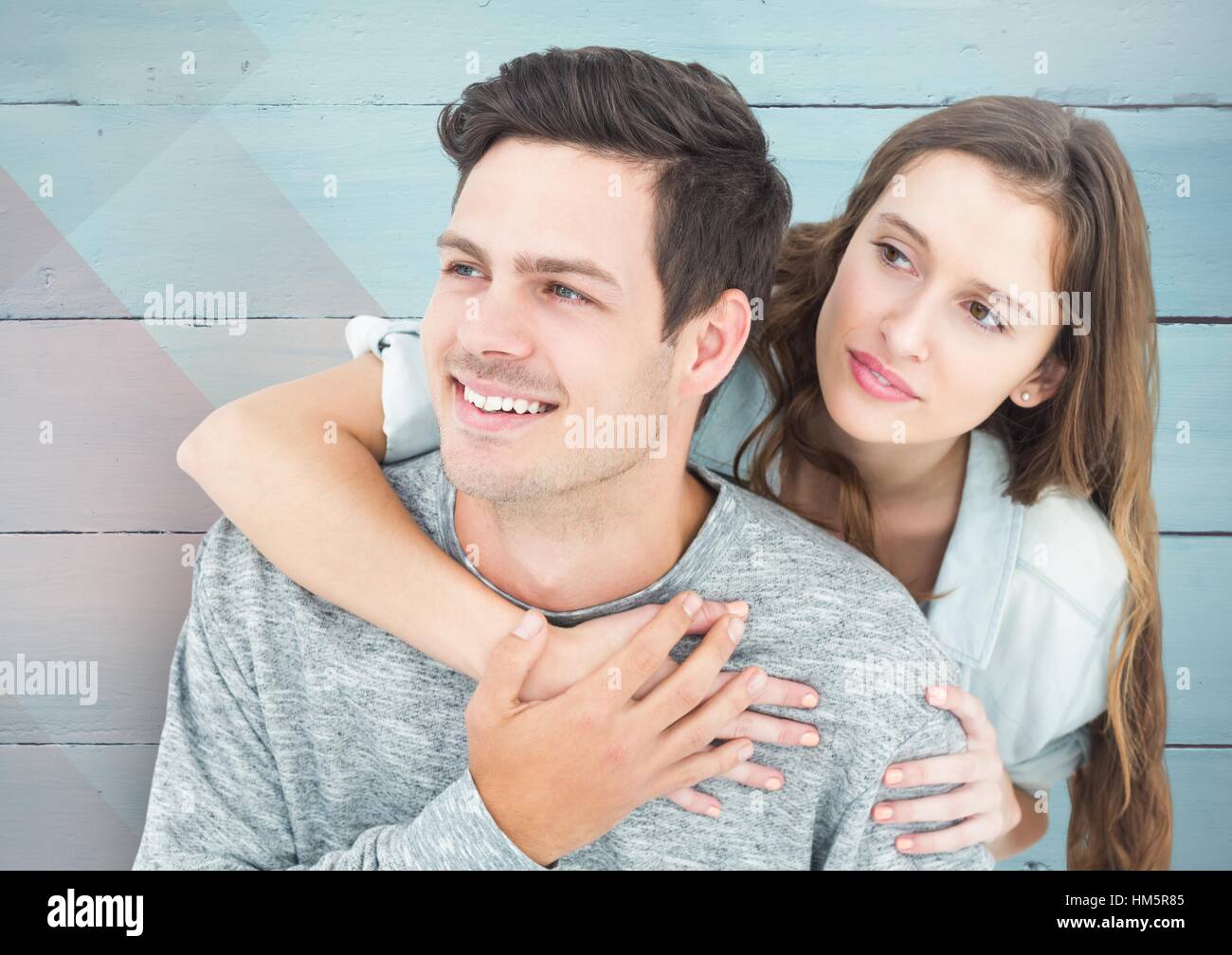 Happy couple embracing each other Stock Photo - Alamy