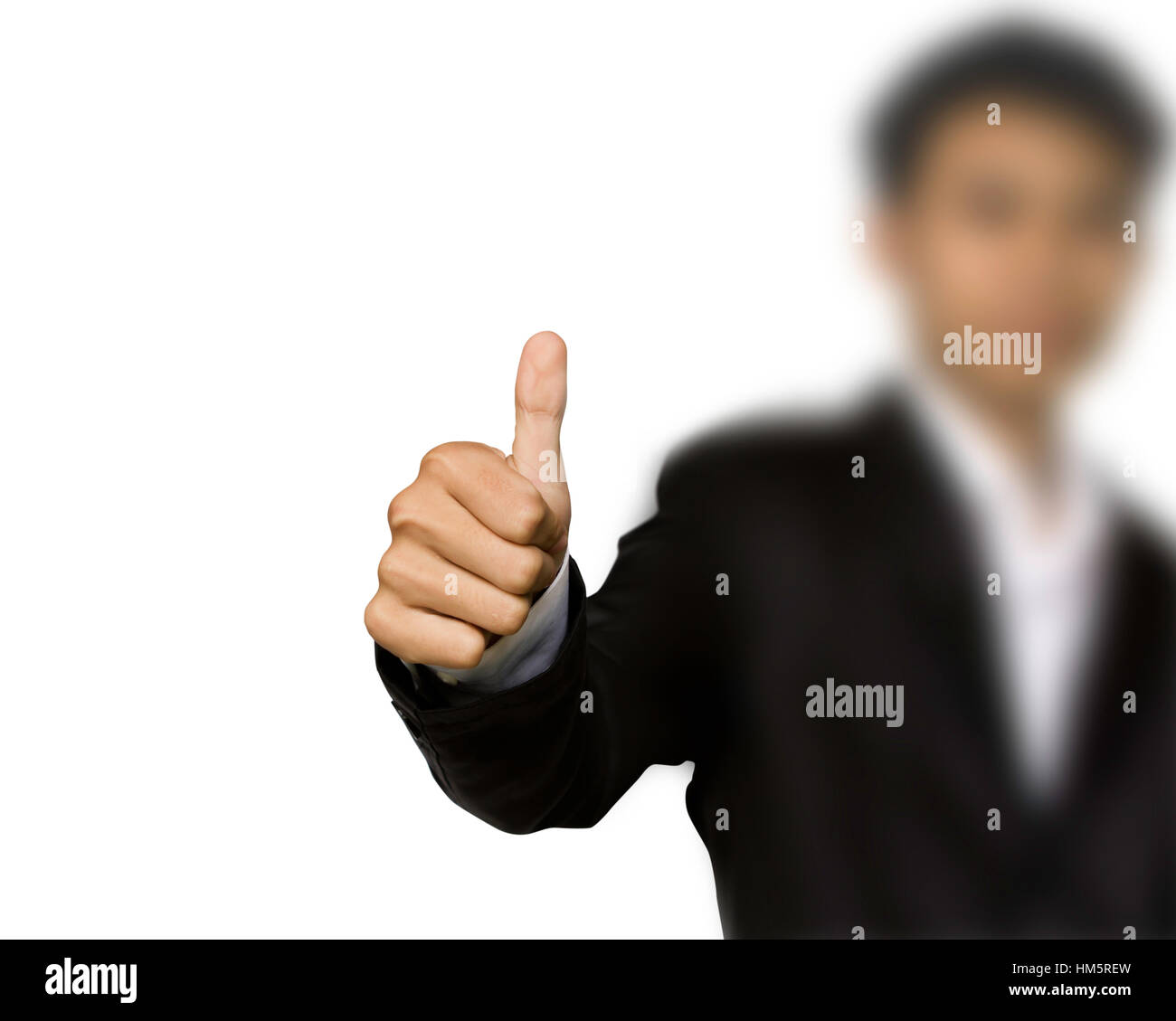 Business man going thumb up, isolated on white Stock Photo - Alamy