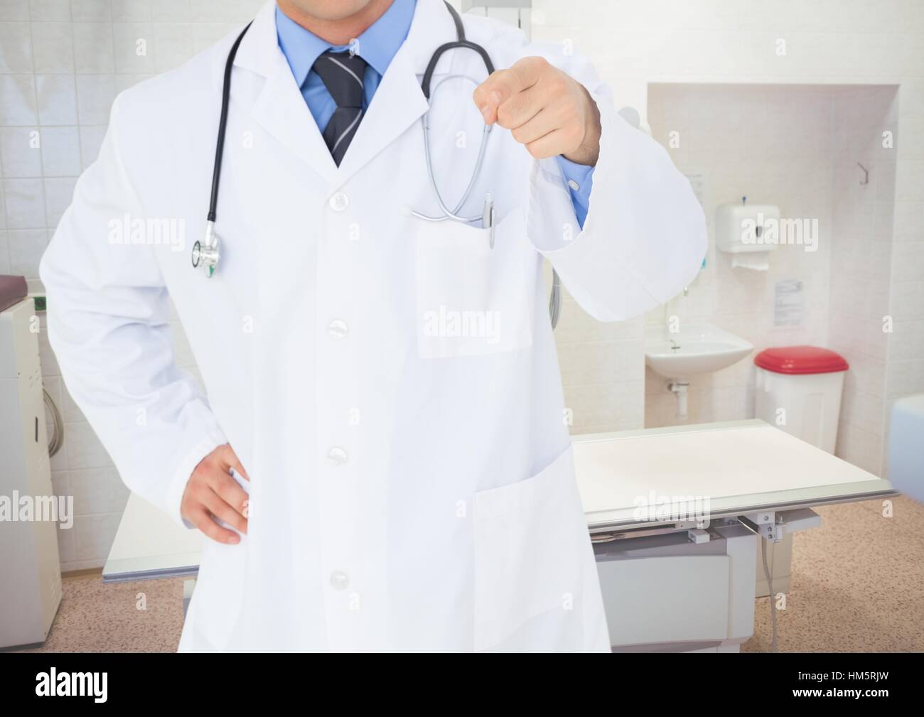 Doctor showing pointing presentation hi-res stock photography and ...
