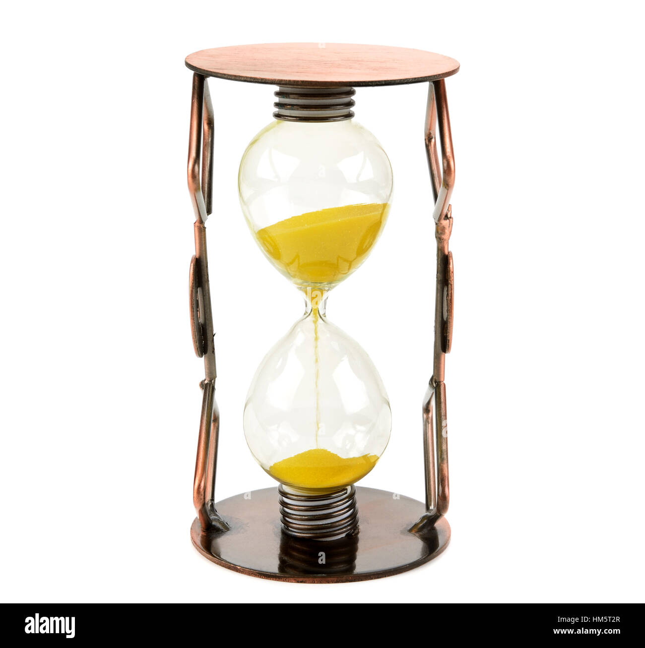 Sand timer running out Cut Out Stock Images & Pictures - Alamy