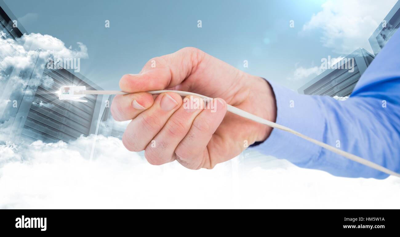 Hand holding cable hi-res stock photography and images - Alamy