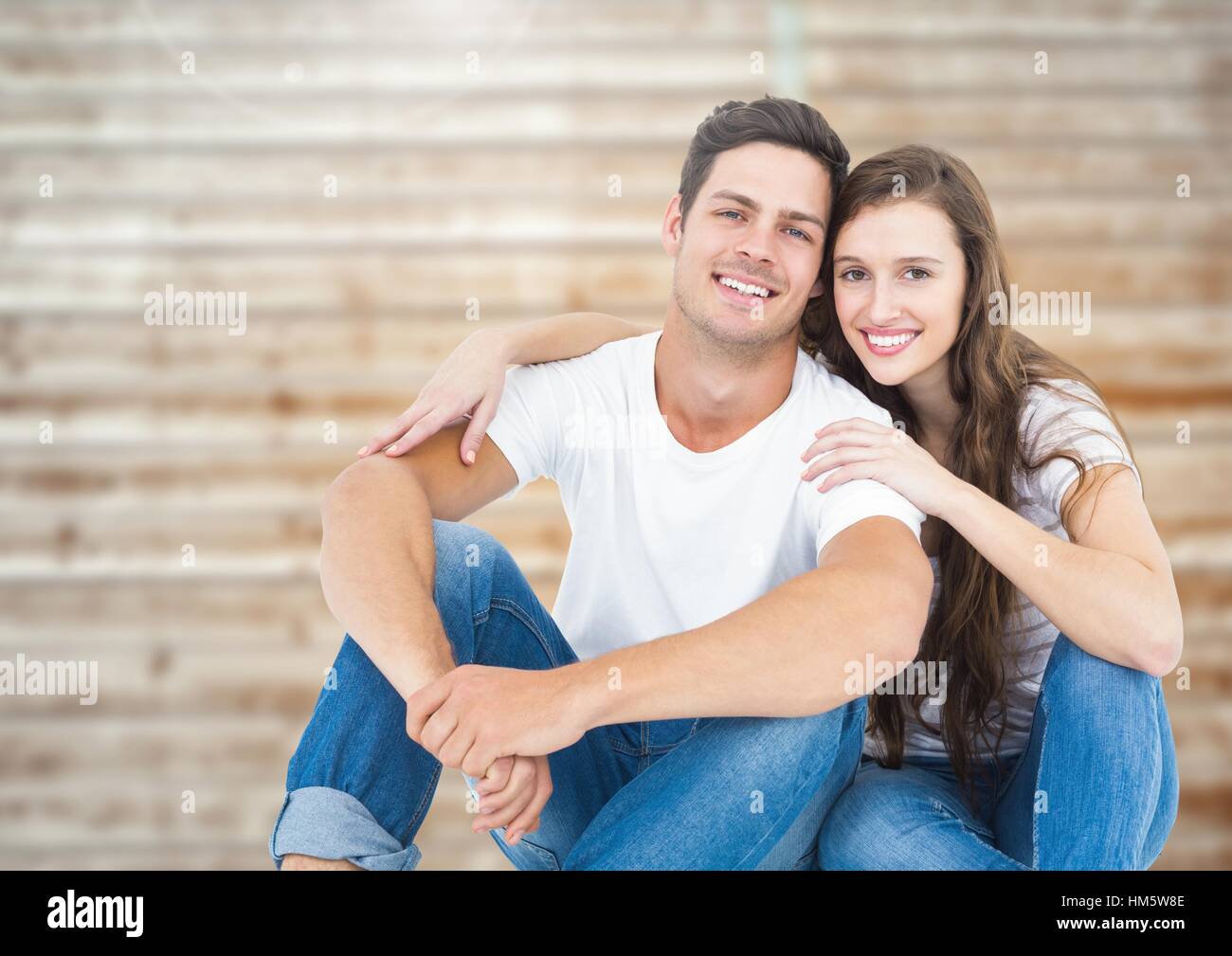 Romantic couple smiling and relaxing Stock Photo - Alamy