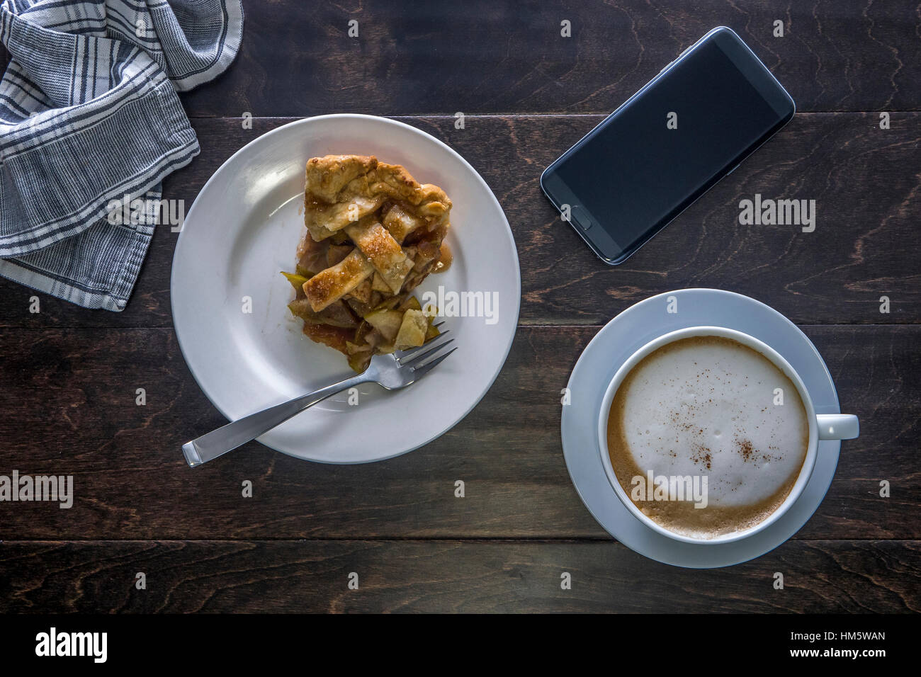 Overhead breakfast plate coffee hi-res stock photography and images - Alamy
