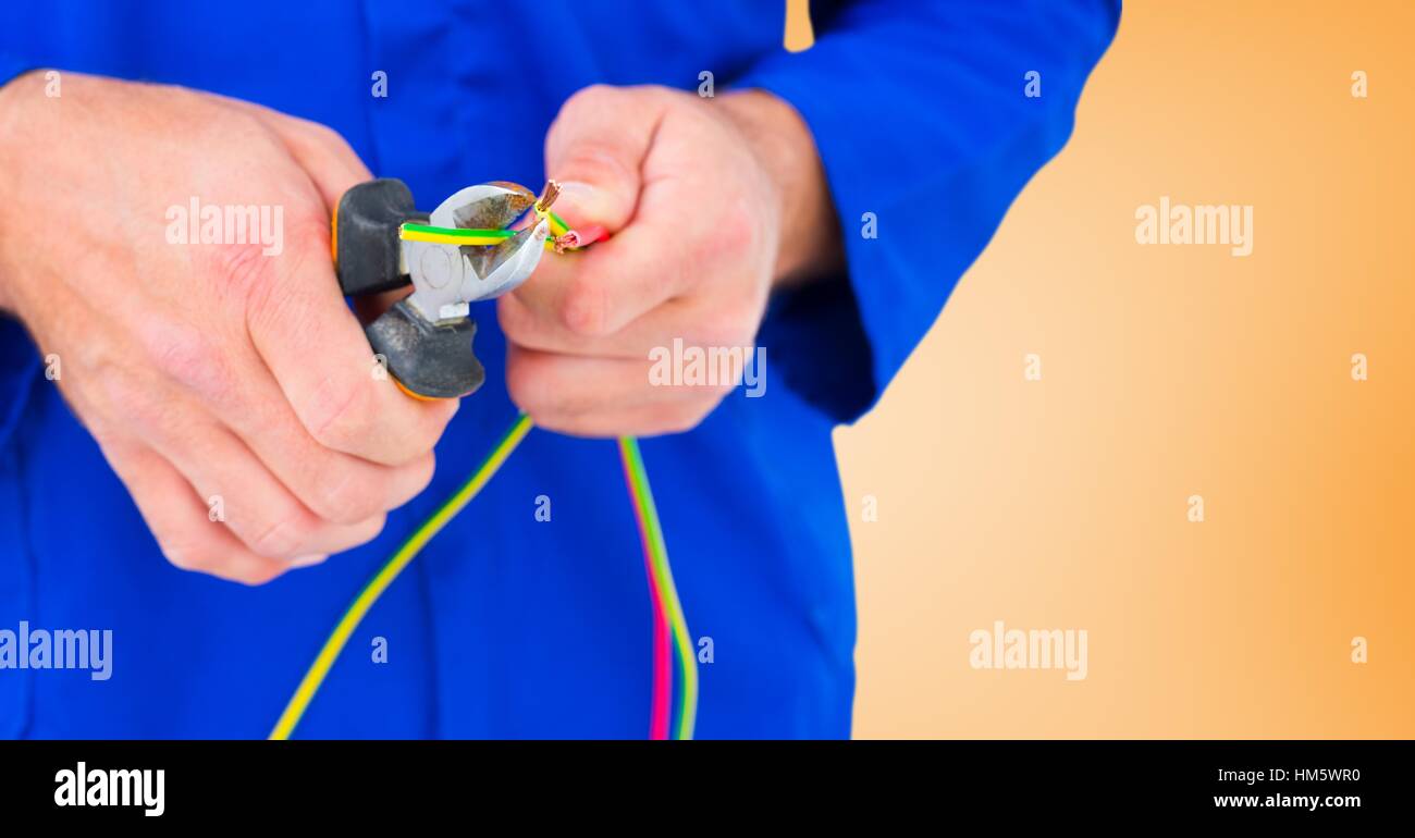Cutting cable hi-res stock photography and images - Alamy