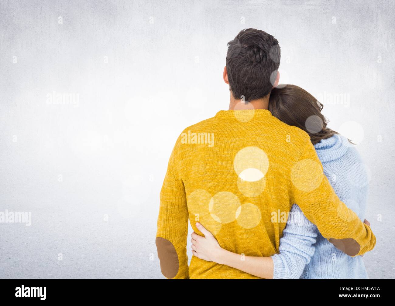 Rear view shot couple hugging hi-res stock photography and images - Alamy