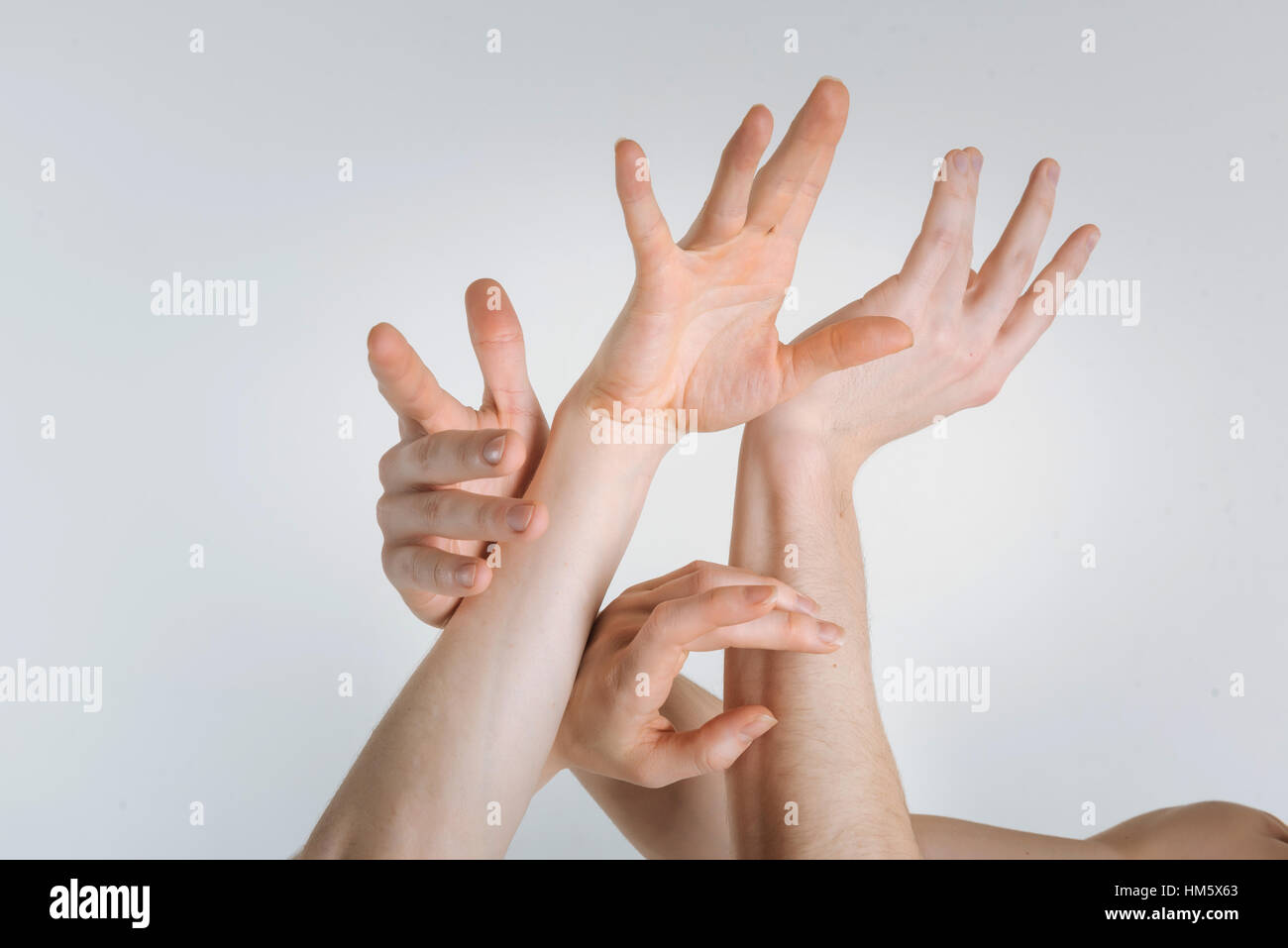 Tender women hands expressing grace in the studio Stock Photo - Alamy