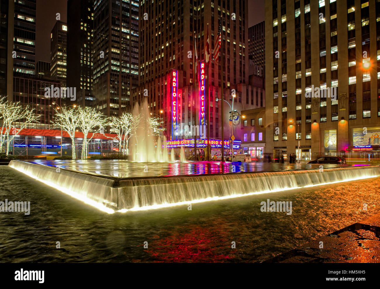 Radio City Music Hall Outside At Night