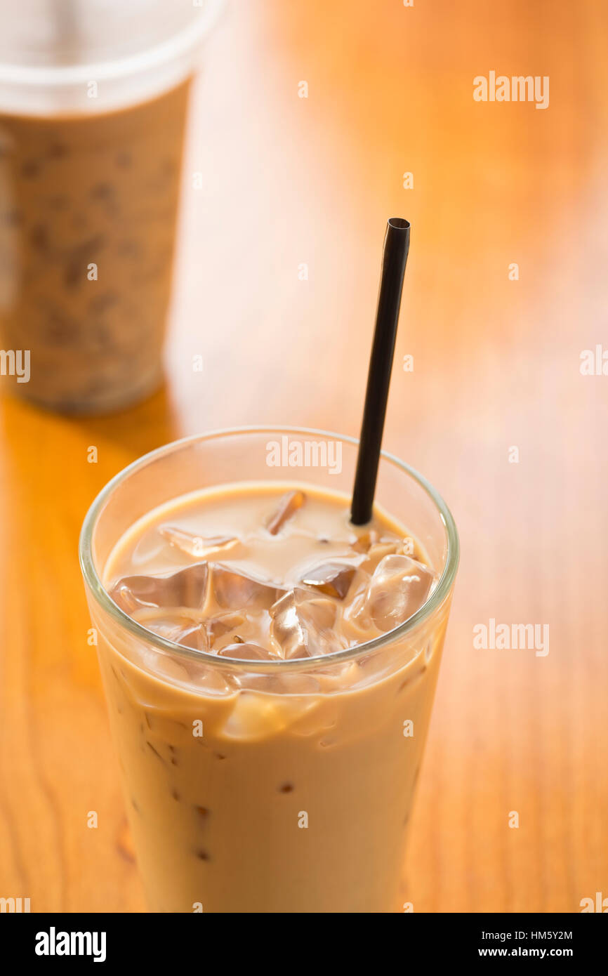 Glass cold coffee close hi-res stock photography and images - Alamy