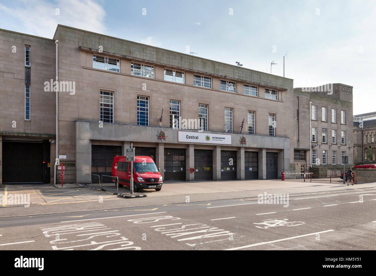 Nottinghamshire Fire Service, Central Fire Station, Nottingham, England ...