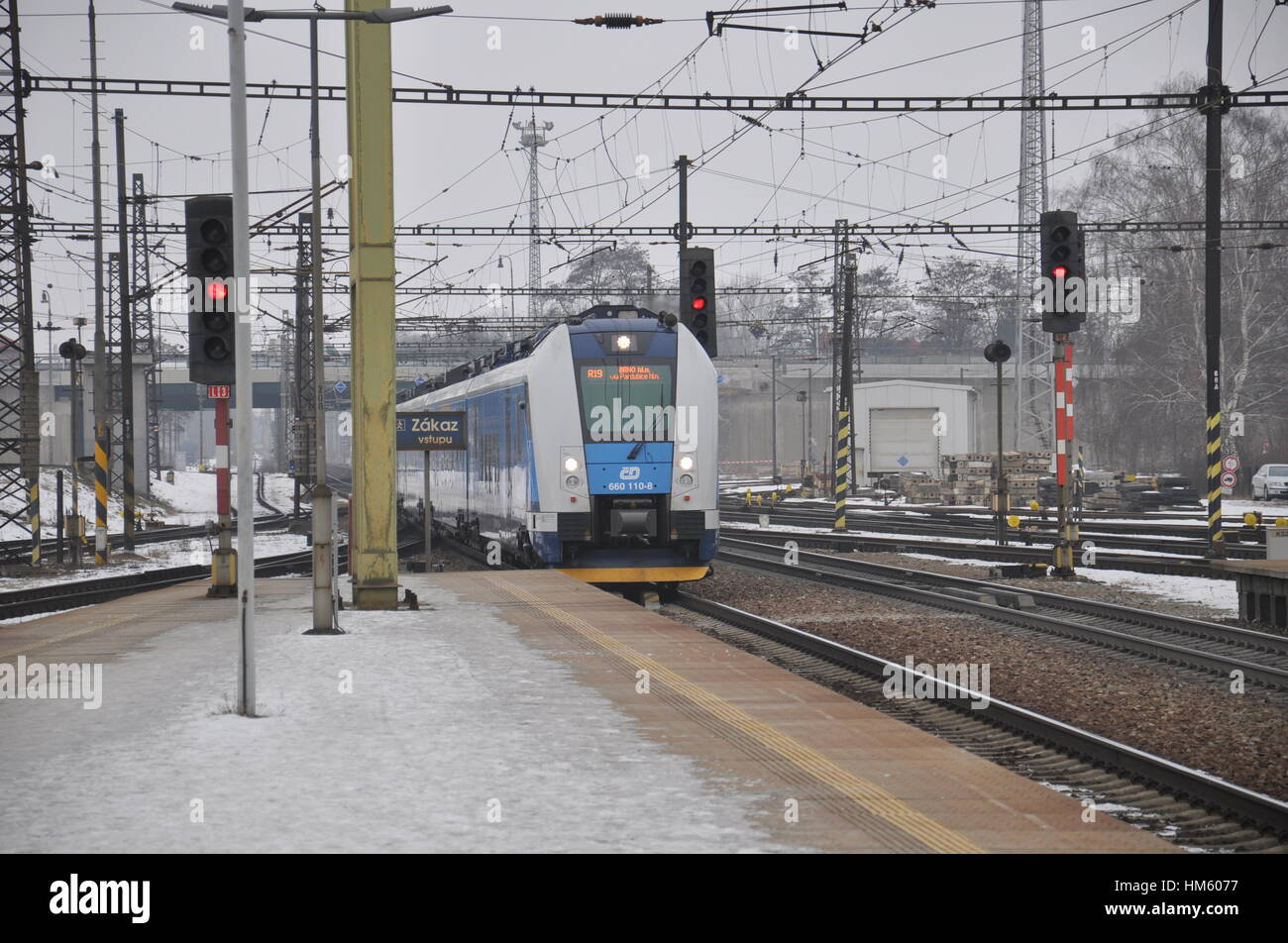 Skoda Electric Locomotive at the station, train, transport, railways ...